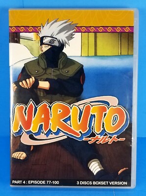 Naruto Part 4: Episodes 77-100 3-Disc DVD Boxset Japanese Audio/English ...