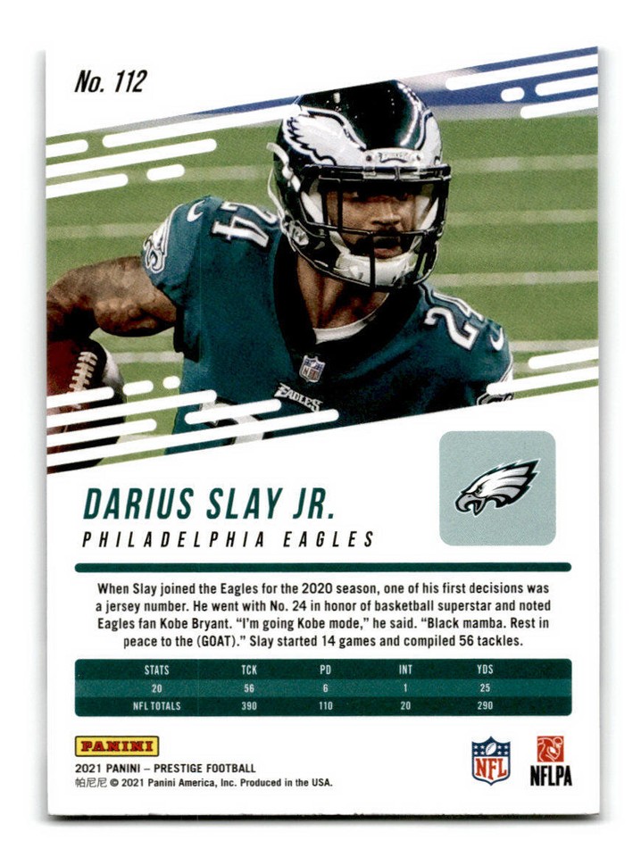 2021 Panini Prestige Darius Slay Jr. #112 Philadelphia Eagles | eBay