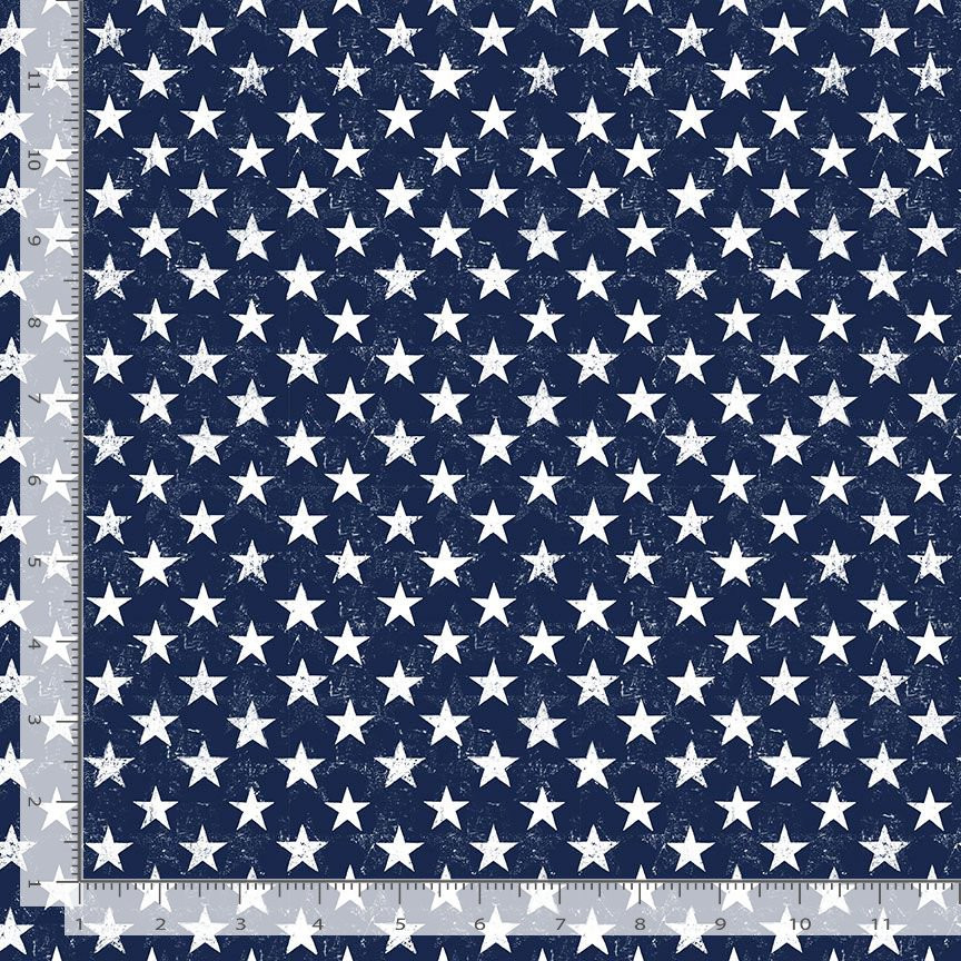 Patriotic Fabric | White Stars on Blue | Timeless Treasures YARD | eBay