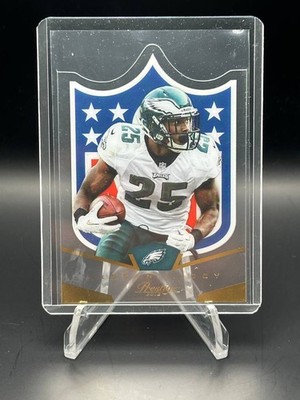 2013 Panini Prestige LESEAN MCCOY NFL Shield Acetate Die Cut #18 Eagles ...