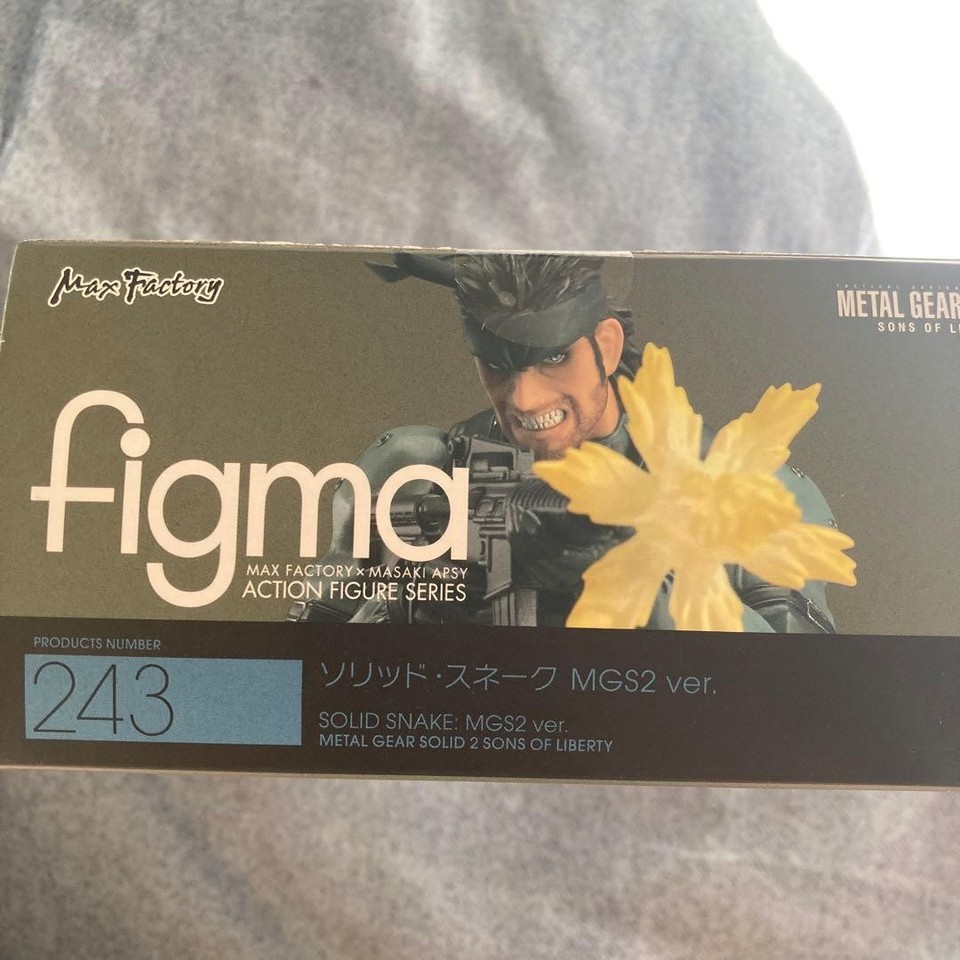 figma Solid Snake MGS2 ver. Bonus cardboard box | eBay