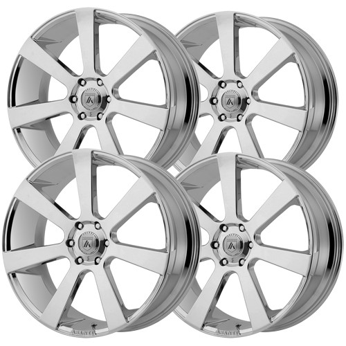 (Set of 4) Asanti ABL-15 Apollo 26x10 6x5.5" +30mm Chrome Wheels Rims ...