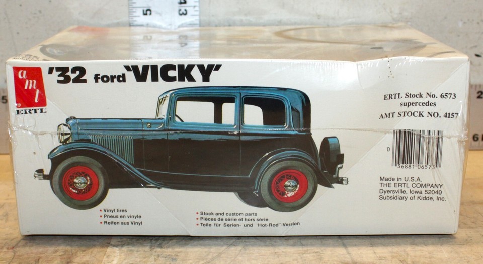 Vintage AMT 32 Ford "VICKY" Coupe 1/25 4157 Sealed Model Kit Unbuilt | eBay