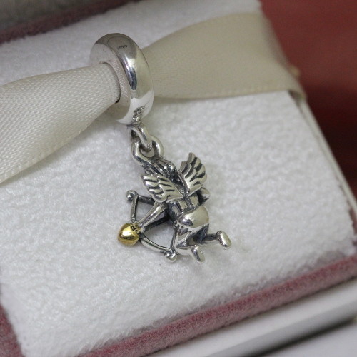 New! Authentic Pandora 2 Tone Cupid Love 791251 Wife Mom Valentines Day ...