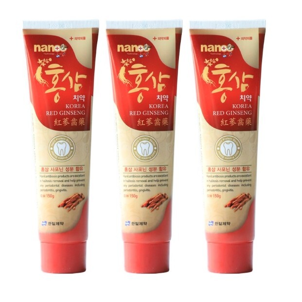 HANIL Korean Red Ginseng Toothpaste 150g x 2EA Dental Bleaching Teeth ...