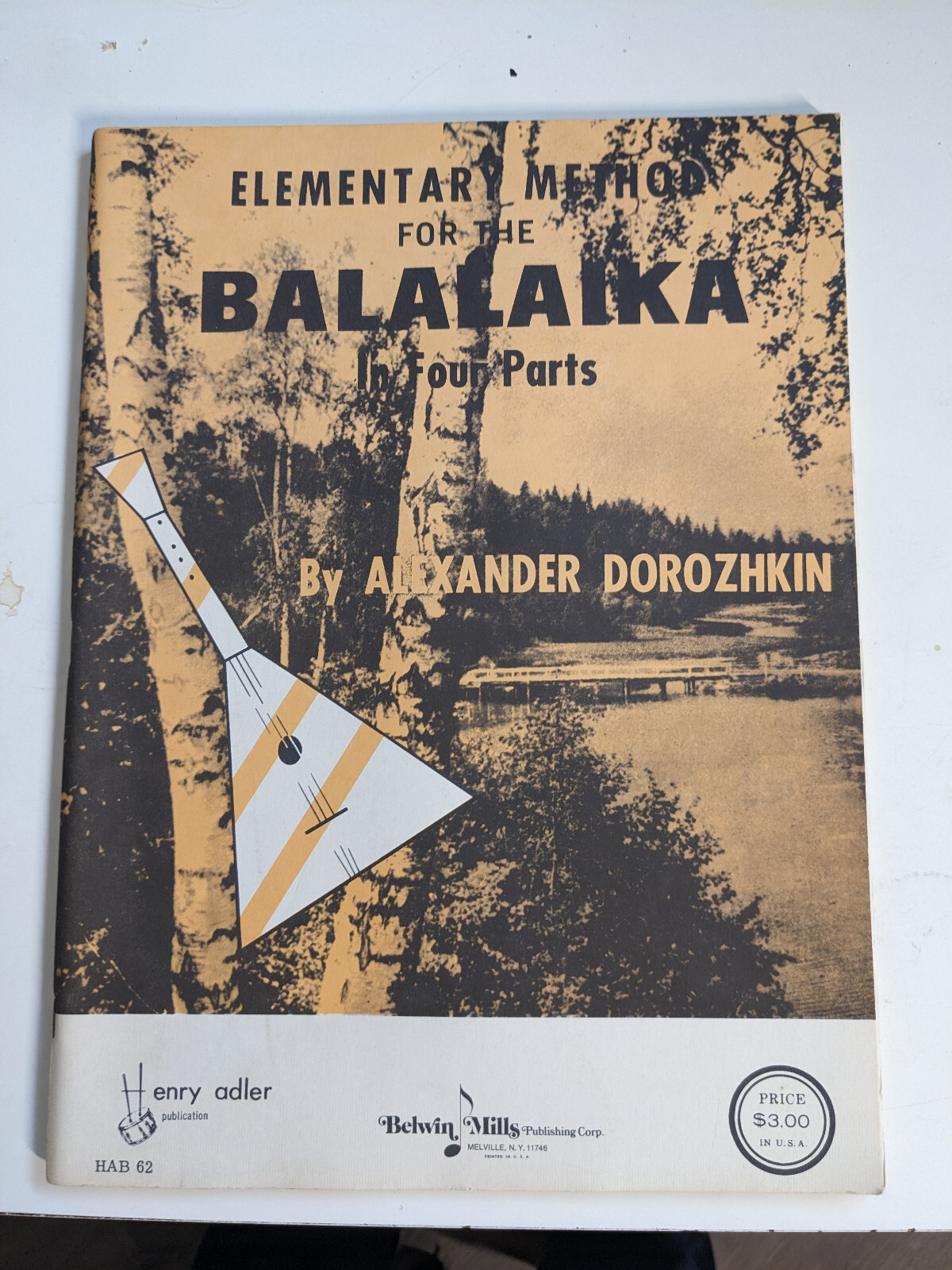 Elementary Method for the Balalaika Music Instructional Book Alexander ...