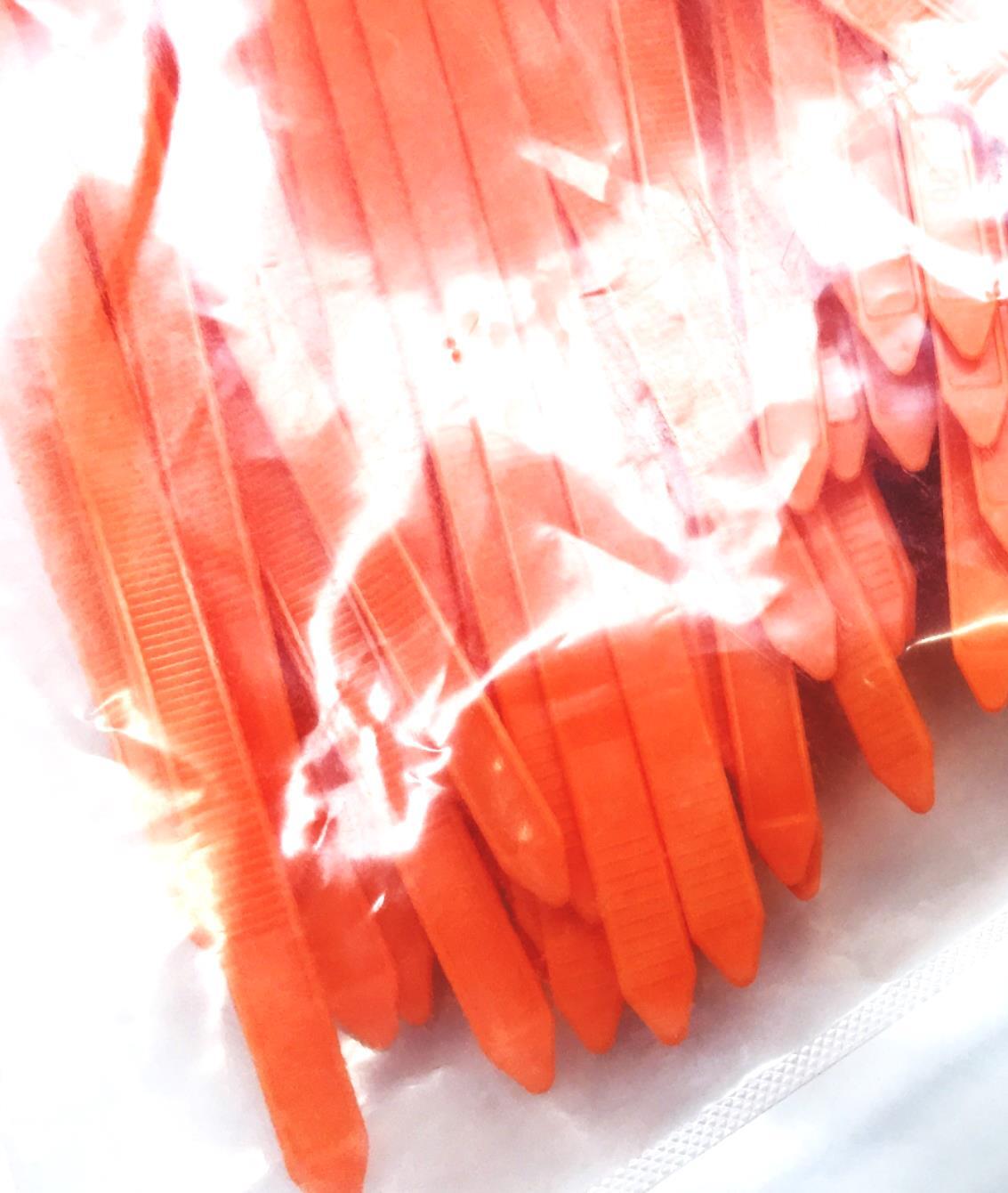 Ty-Flot 500 Pcs Orange Floating 14.6X0.3 Inch 50LB Cable Ties ...
