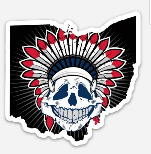Chief Wahoo Skull Magnet - Tribute Cleveland Indians MLB Long Live ...