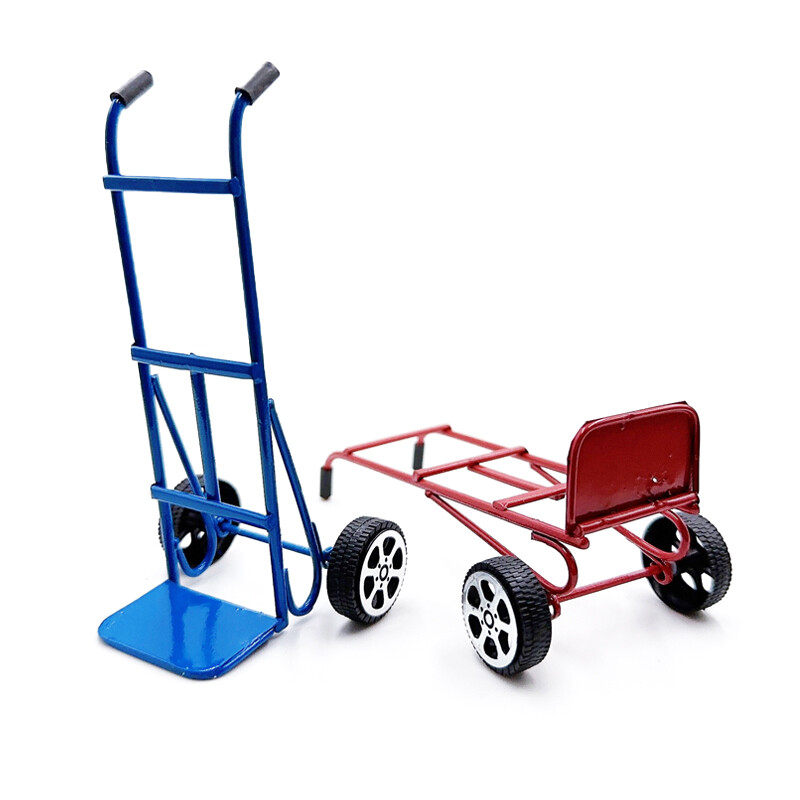 1Pc Dollhouse Miniature Cart Wrought Iron Trolley Mini Carts Furniture ...