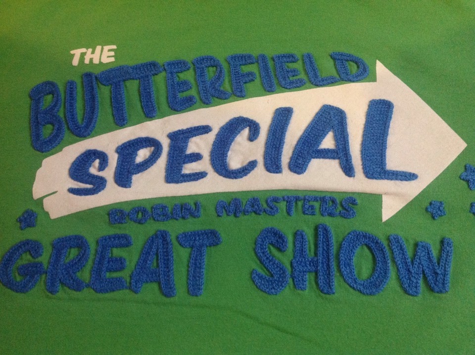 ROBIN MASTERS CO. - EMBROIDERED T SHIRT - "THE BUTTERFIELD SPECIAL ...