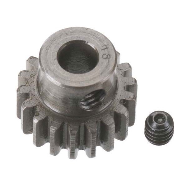 Robinson 8718 Steel 5mm Bore 18T Pinion 0.8 Mod Slash 4x4 Stampede E ...