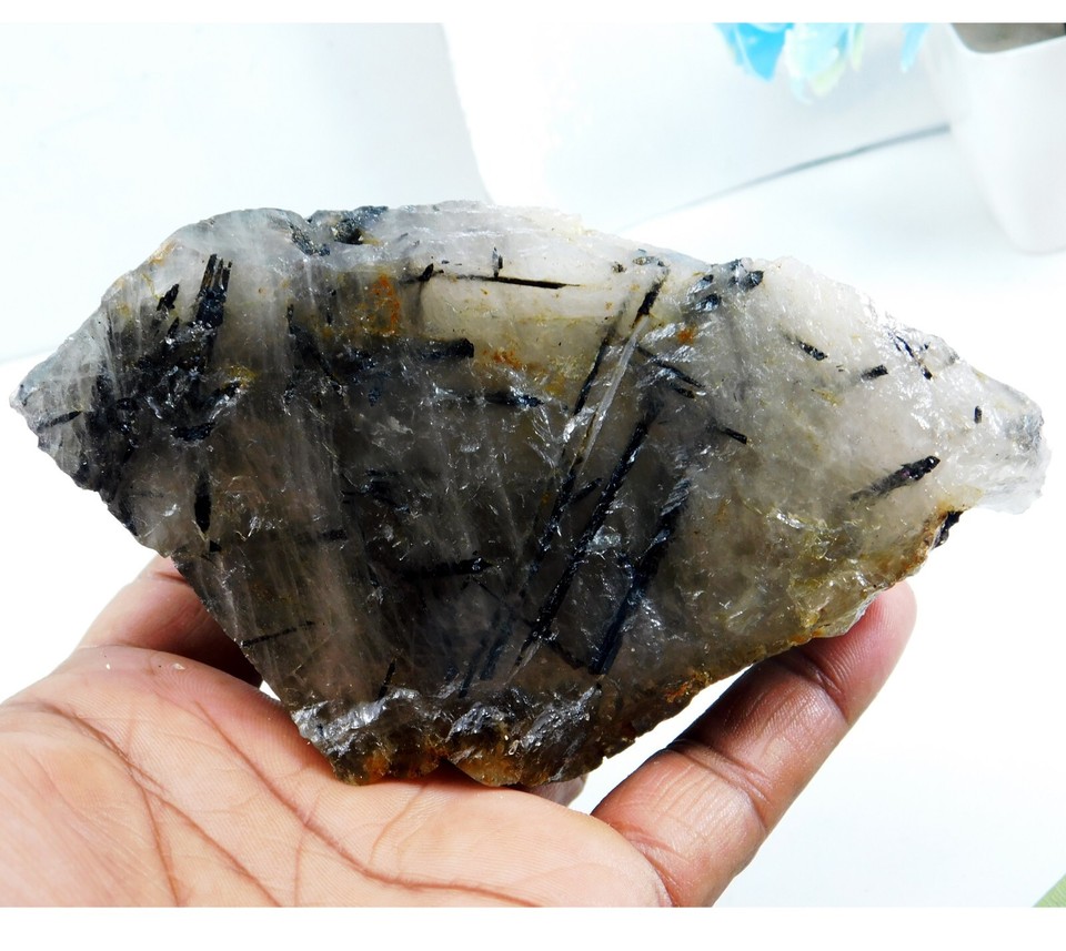 Natural 1686 Ct Beautifull "Rutilated Quartz" Rough Loose Gemstone ...