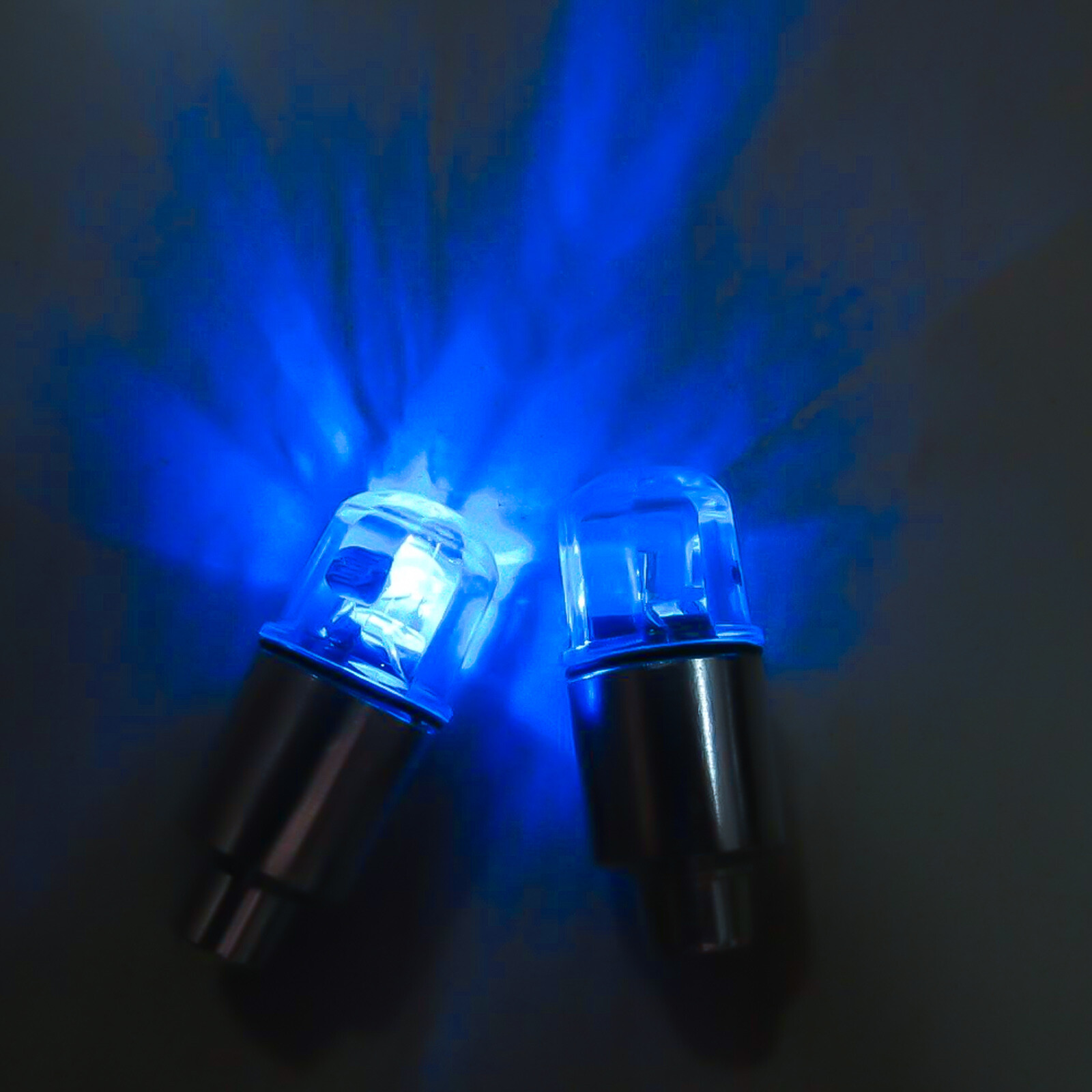 Ice Blue LED Auto Wheel Tyre Tire Valve Stem Cap Flashing Light For Kia ...