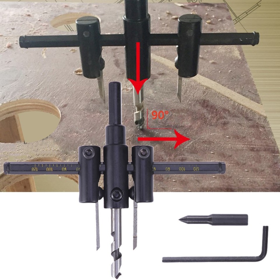 Countersink Drill Bit Adjustable Aircraft Type Cutter Woodworking Tool ...