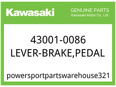 Kawasaki OEM Part 43001-0086 LEVER-BRAKE,PEDAL | eBay