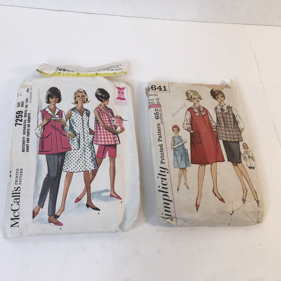 Vtg 1960s 70s DRESS Pants Sewing Patterns Simplicity 4641 McCalls 7259 ...