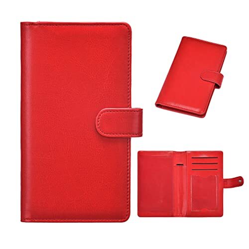 Checkbook Covers- Leather RFID Check Registers for Personal Red | eBay