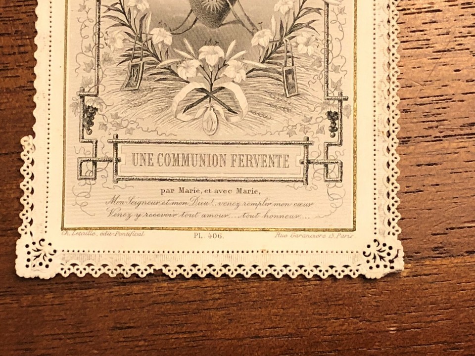 Canivet & Image Pious & Prayer & Antique & Bible & Liturgy & Sainte N ...