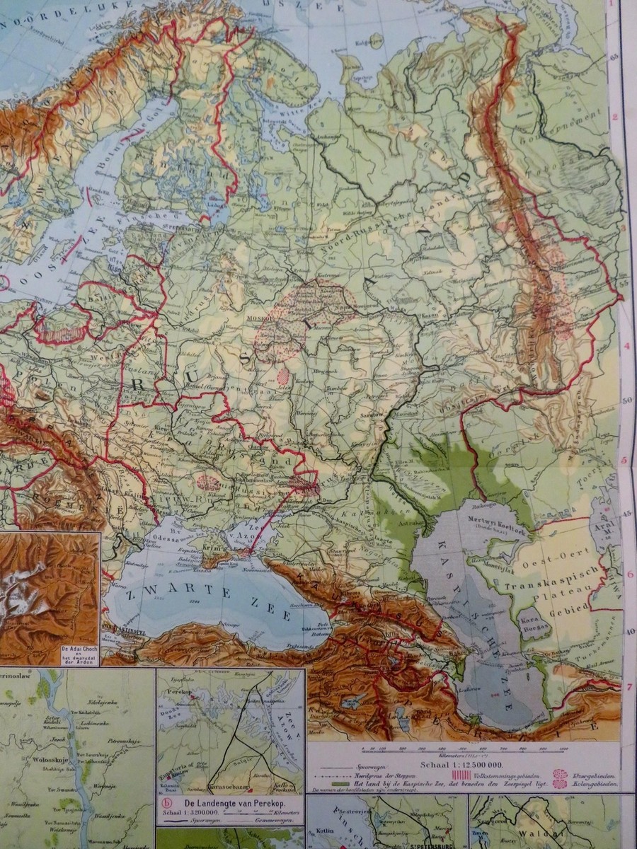Soviet Union Physical Map