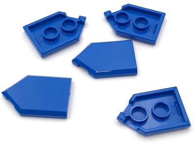 Lego 5 New Blue Tiles Flat Smooth Modified 2 x 3 Pentagonal Parts | eBay