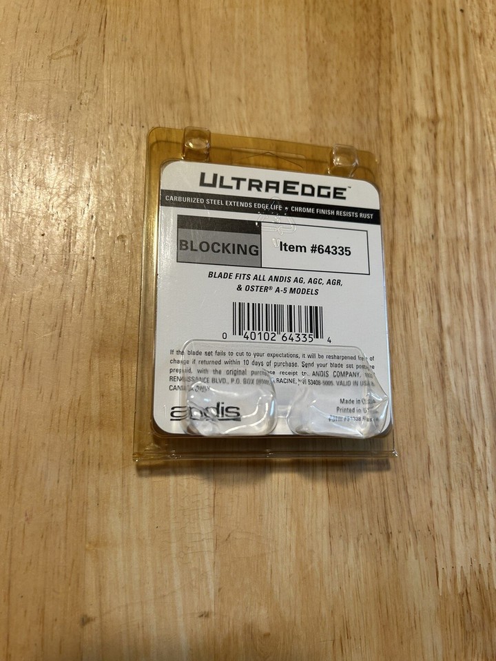 ANDIS ULTRAEDGE BLOCKING BLADE*Fit Many Oster,Wahl Clipper*TDQ Animal ...