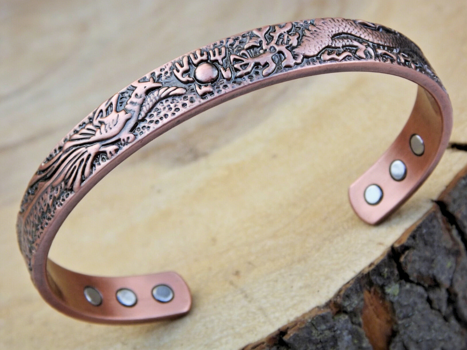 Women Copper Magnetic Bracelet Arthritis Pain Relief Therapy Cuff ...