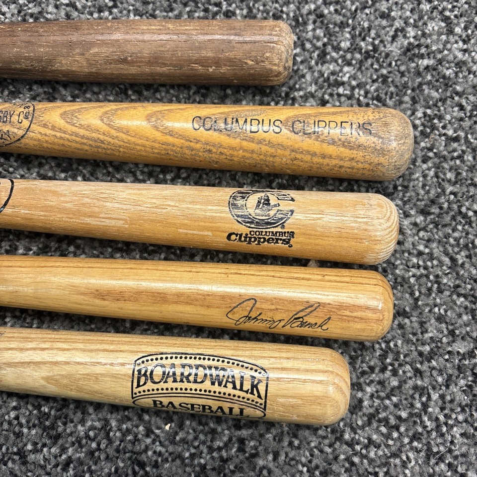 Vintage Mini Wooden Souvenir Baseball Bat Lot Of 5 Various Mini Bats | eBay