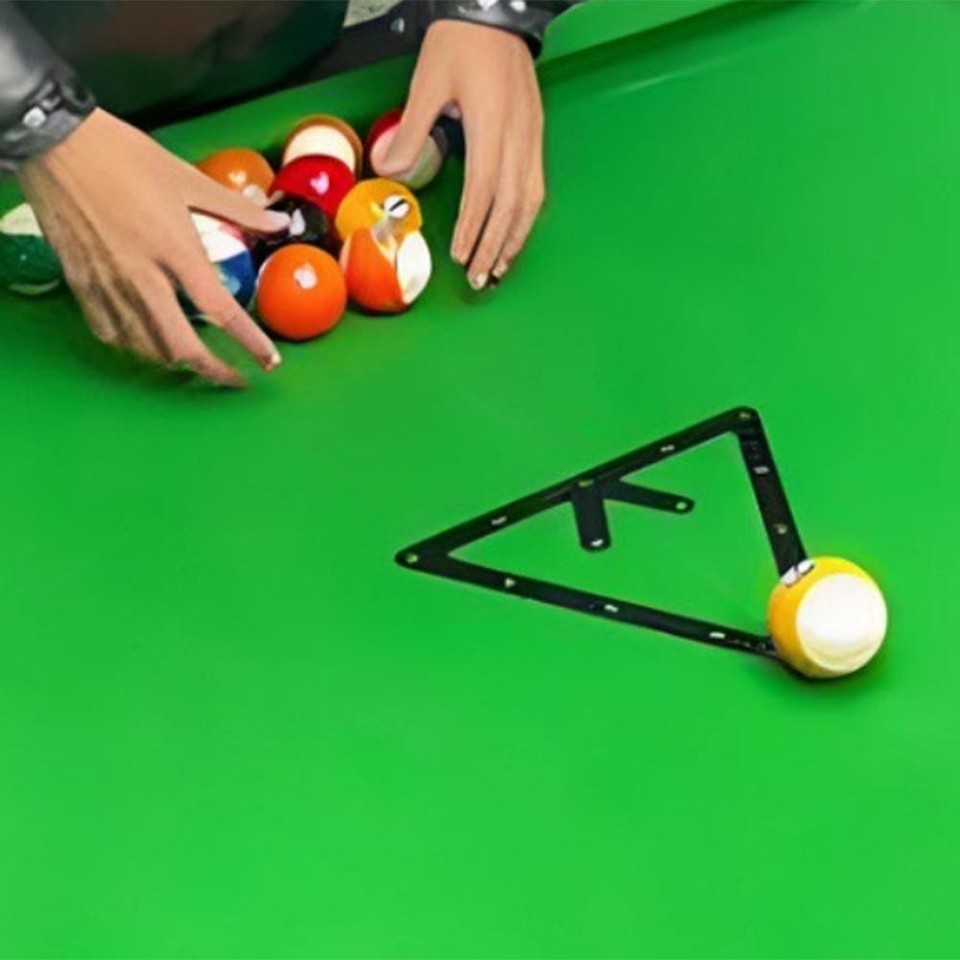 Billiard Ball Holder Set 6 PET Plastic Triangle Racks for 8/9/10 Ball ...