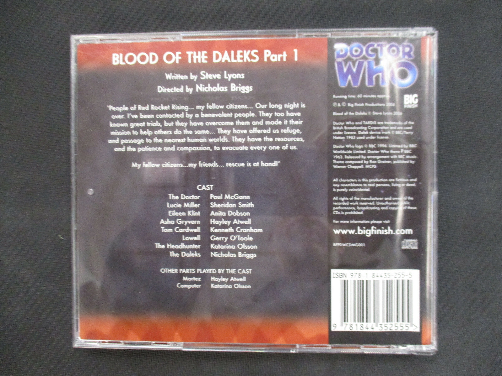 DOCTOR WHO Audio CD MULTILIST from Big Finish (+ Stargate!) Out of ...