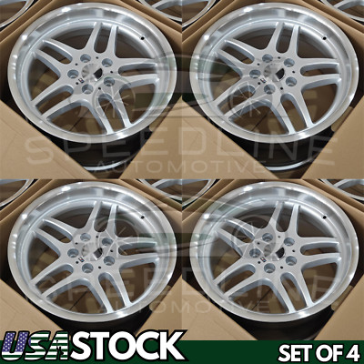 5x120 5 x 120 18 Inch 8.5J / 9.5J Staggered Wheels Rims Set of 4 New ...