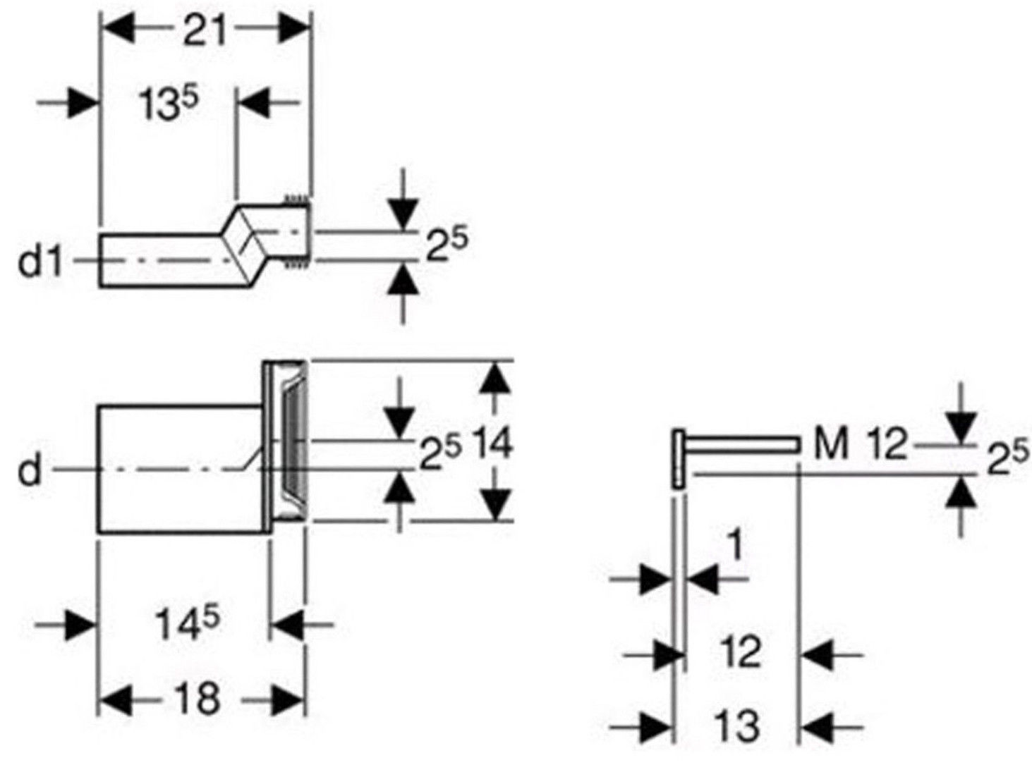 Haas Wand WC Versatz Anschlussgarnitur Ø 90/110 etagiert Versatzbogen S ...