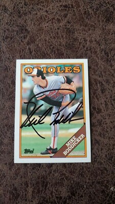 1988 Topps Mike Boddicker #725 - Baltimore Orioles - Autographed! | eBay