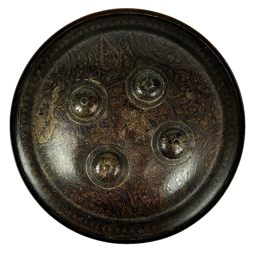 Antique 18th Century Indo Persian Sipar Dhal- Mughal Sikh Islamic War ...