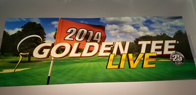 Golden Tee Live 2014 Video Arcade Game Translite Marquee, Atlanta (#308 ...