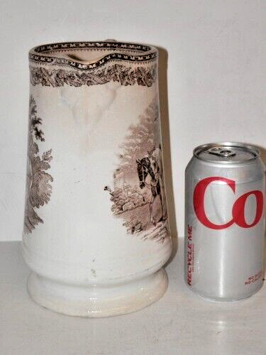 ROBERT COCHRAN & CO. GLASGOW "THE PLOUGH BOY" TRANSFERWARE PITCHER ...