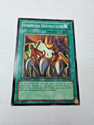 YuGiOh Stamping Destruction Legacy of Darkness LOD-046 1st Ed. Com ...