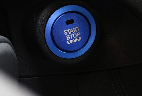 For Subaru Forester 2019-2024 Blue Alloy Start Button One-Click Switch ...
