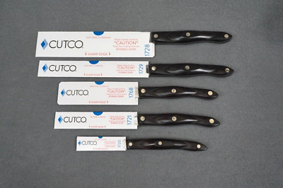 + Lot of 5 CUTCO USA Knives - 1728 1768 1729 1721 1720 - Sharpened ...