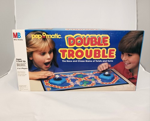 Double Trouble Board Game 1987 Milton Bradley - Complete In Box With ...