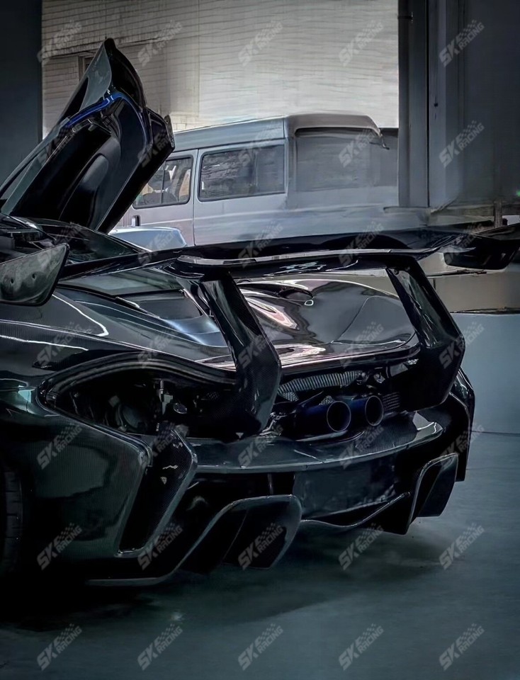 Dry Carbon Fiber Rear Spoiler Wing GTR Style Body Kits For Mclaren P1 ...