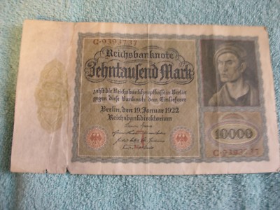 German 10000 Mark 1922 Deutschland Reichsbanknote Reichsmark Vampire | eBay