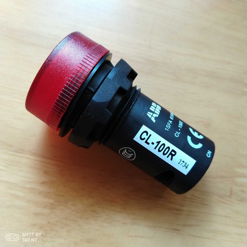 one new abb CL-100R Compact Pilot Light Red Illuminated Fast Delivery ...