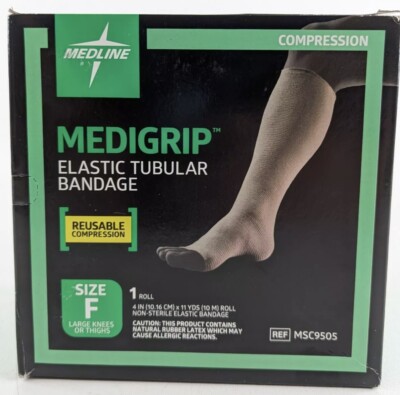 Medigrip Tubular Bandage Elastic Compression, Size F 4" (10M Box ...