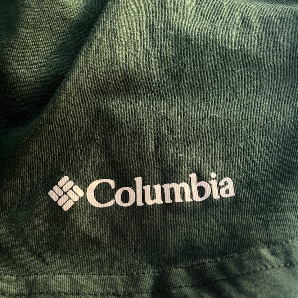 Columbia Oregon Graphic Map T-Shirt Dark Green Cotton XL State ...