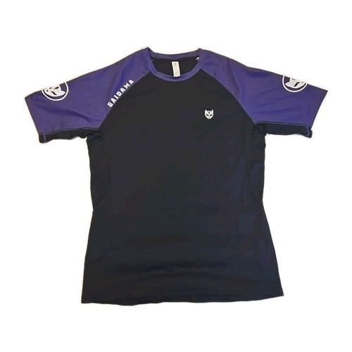 Gaidama Mens 2XL Black And Purple Jiu Jitsu Short Sleeve Athletic ...