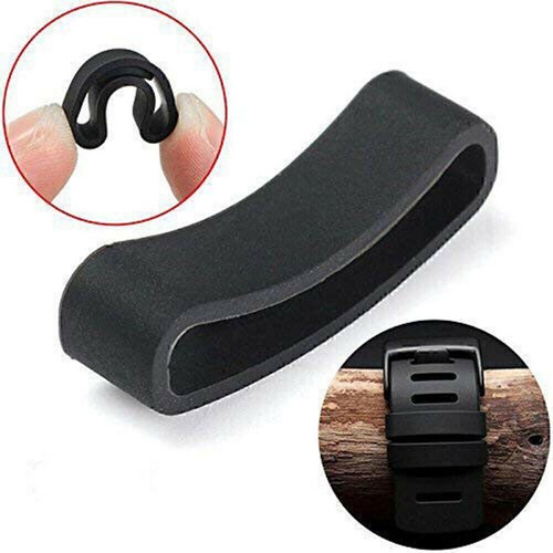 Silicone Rubber Watch Strap Band Keeper Holder Hoop Loop Ring Retainer ...