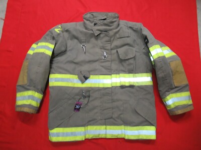 Lion Janesvile 46 x 32 R DRD Firefighter Turnout Bunker Gear COAT ...