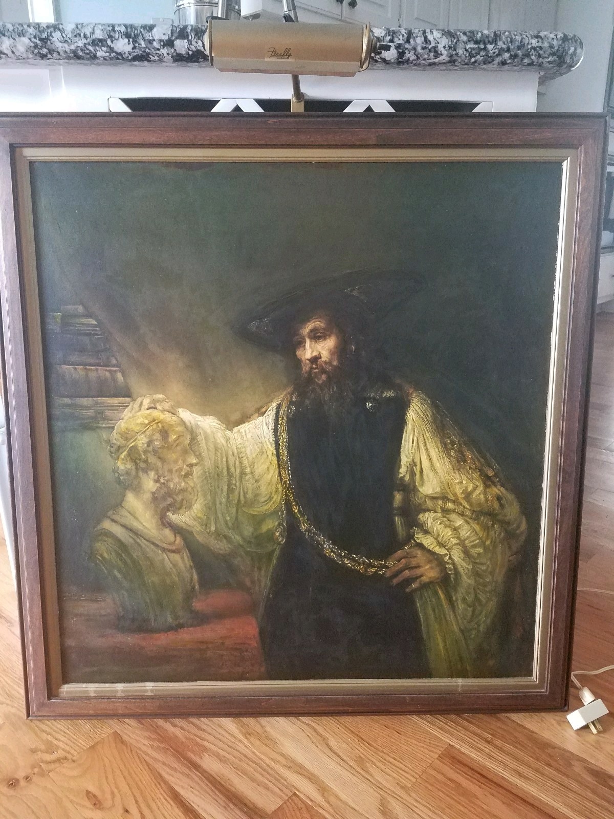 VINTAGE 1960's Aristotle Contemplating the Bust of Homer Painting ...