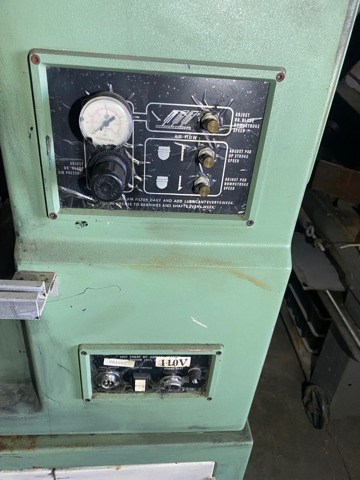 PAT-A-PRINT Pad Printer Printing Machine, Service Tectonics Inc. Model ...