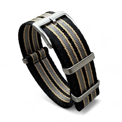 Premium Bond No Time To Die NATO Watch Strap Seatbelt Nylon Band 20mm ...